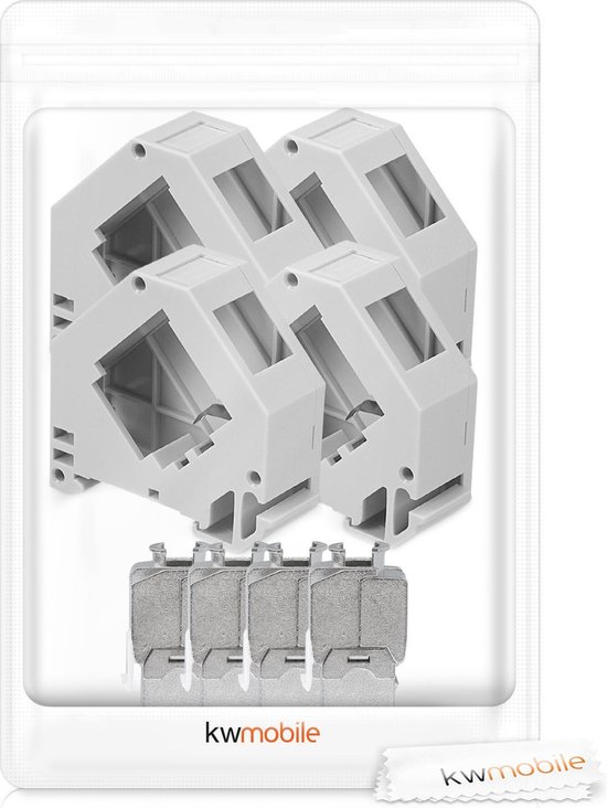kwmobile 4 keystone adapters voor CAT6A kabels - Set van 4 keystone ...