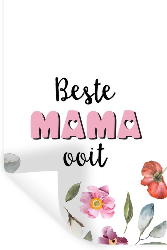 Spreuken - Beste mama ooit - Mama - Quotes Muursticker | bol.com