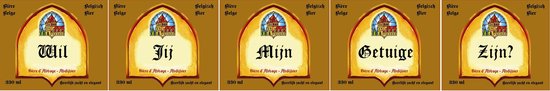 Leffe Bieretiketten ‘Wil Jij Mijn Getuige Zijn?’ (5 stuks) | Stickers | bol