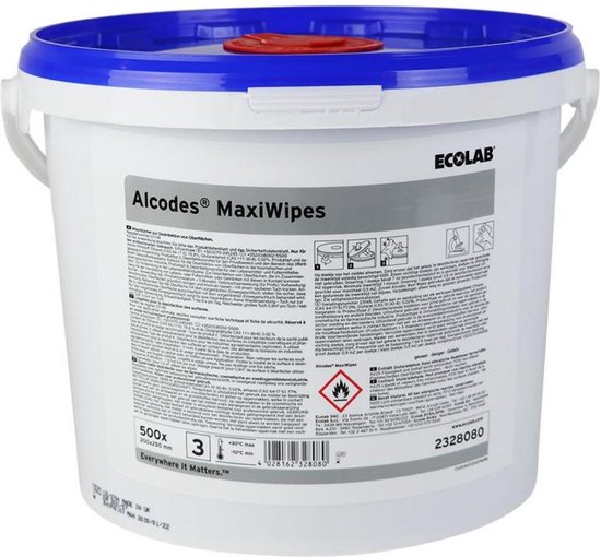 Ecolab Alcodes MaxiWipes (500 pièces) | bol