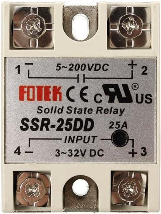 5-200V SSR-25DD Solid State Relais | bol.com
