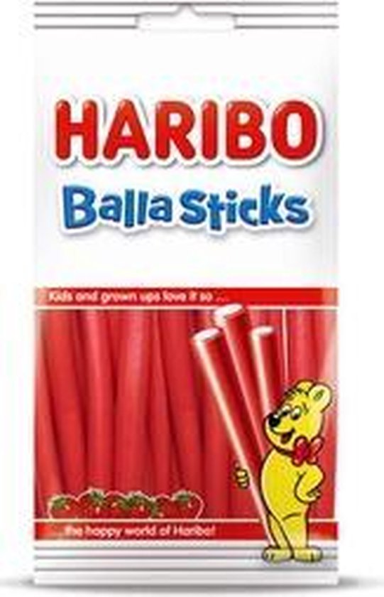 Haribo Balla Balla Sticks Aardbei - 15 x 200gr | bol.com