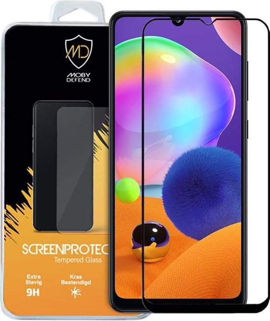 Samsung Galaxy A31 screenprotector - MobyDefend gehard glas screensaver ...