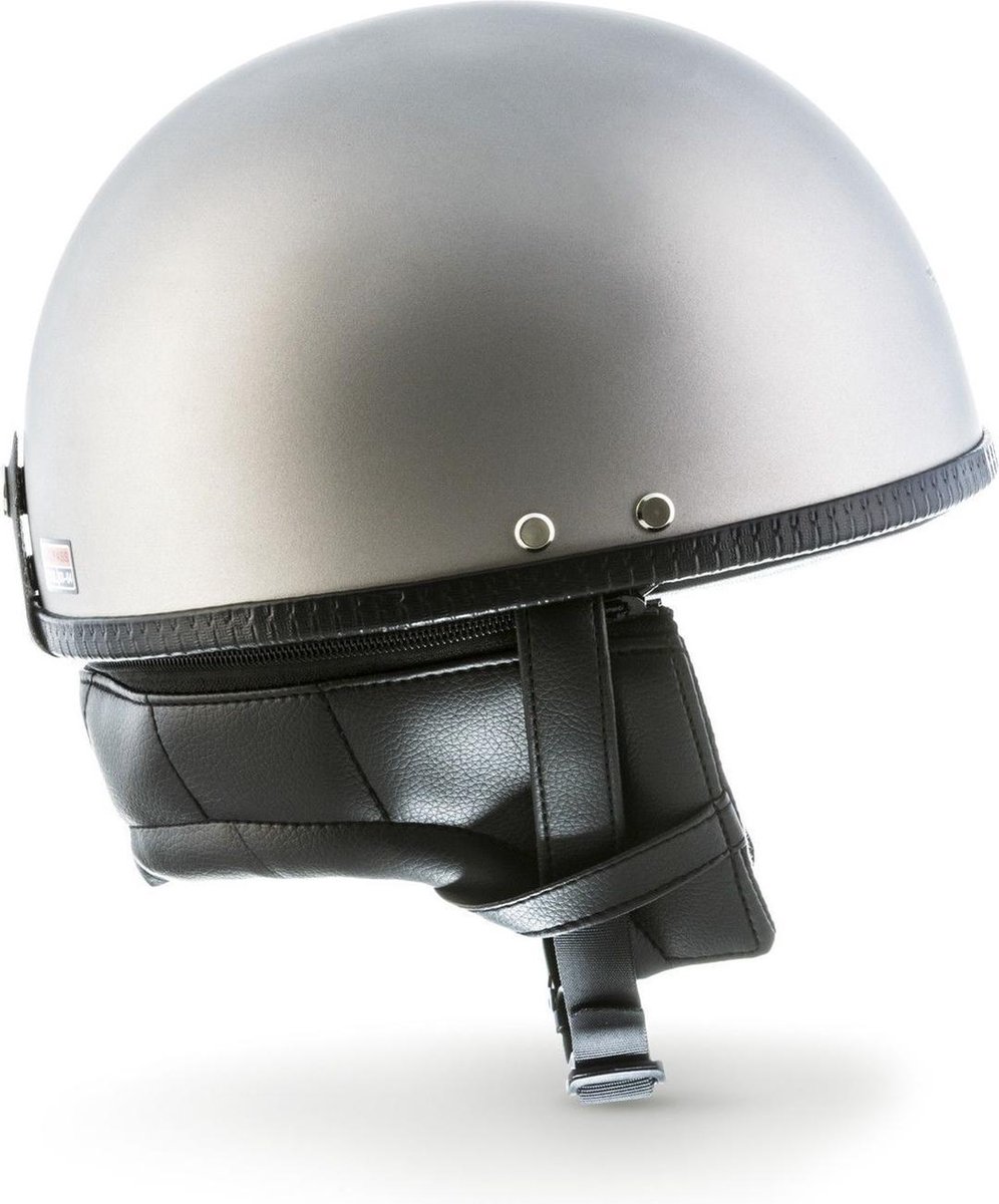 MOTO D23 braincap, Titan Grijs, open scooter, motor helm voor bv harley of honda, M,... | bol.com