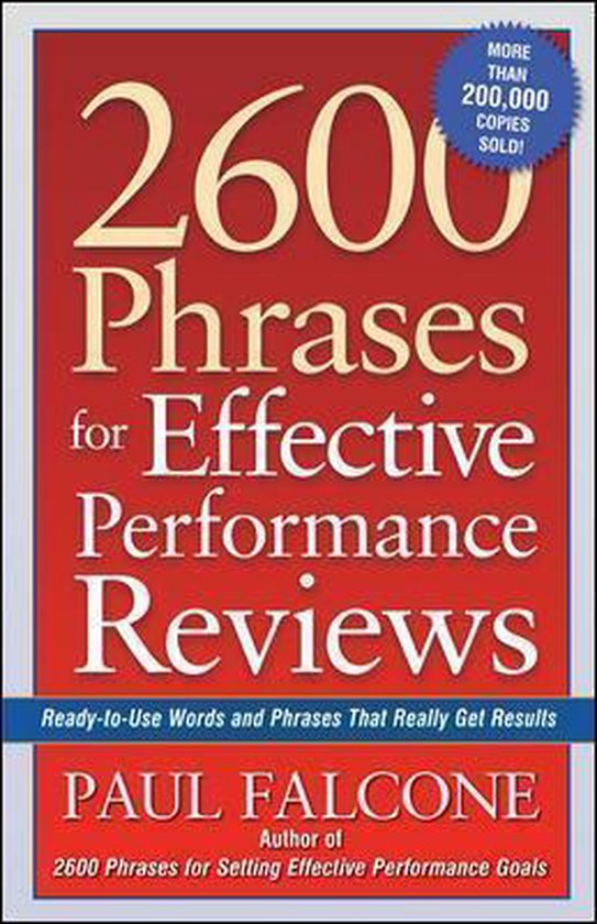 2600 Phrases for Effective Performance Reviews: Ready-to-Use Words and ...