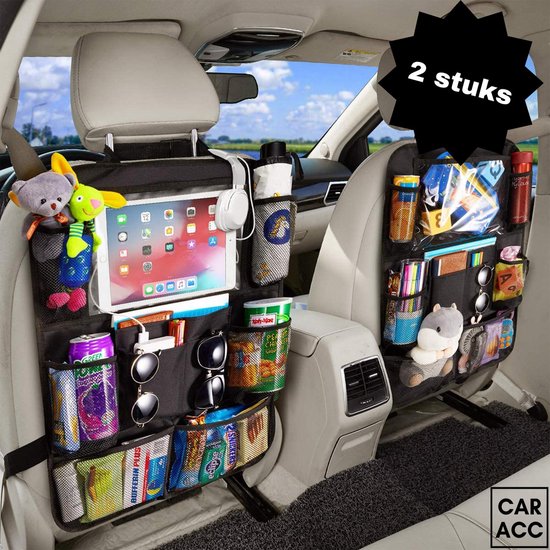Autostoel Organizer - Auto Organizer met Tablethouder - Set van 2 ...
