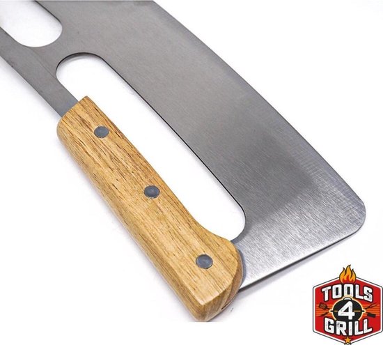Tools4grill Pizzames – 35 cm Pizza Snijder met Beschermhoes – RVS ...