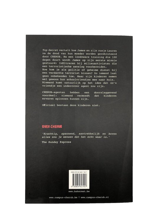 Cherub Missie 1 Top Secret, Robert Muchamore | 9789054617457 | Boeken | bol.com