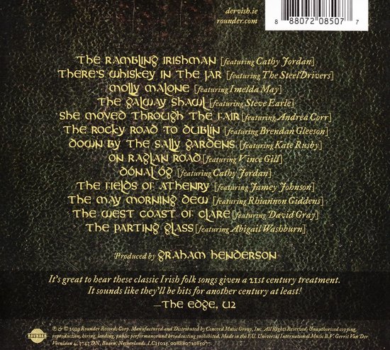 Dervish - The Great Irish Songbook (CD), Ranagri | CD (album) | Muziek ... Dervish - The Great Irish Songbook (CD), Ranagri | CD (album) | Muziek ...
