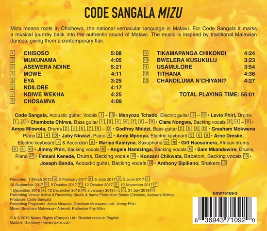 Various Artists - Code Sangala - Mizu (CD), various artists | Muziek | bol