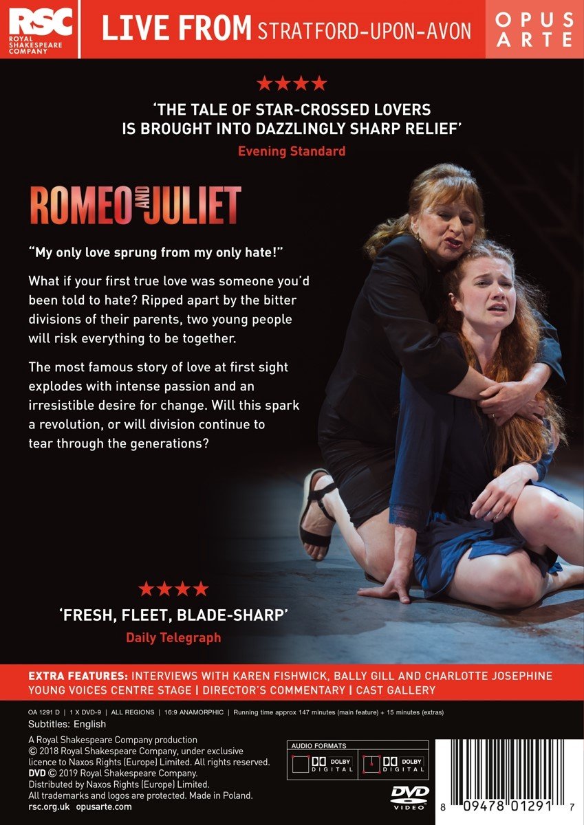 Royal Shakespeare Company Erica Why - Romeo And Juliet (DVD), Royal ...