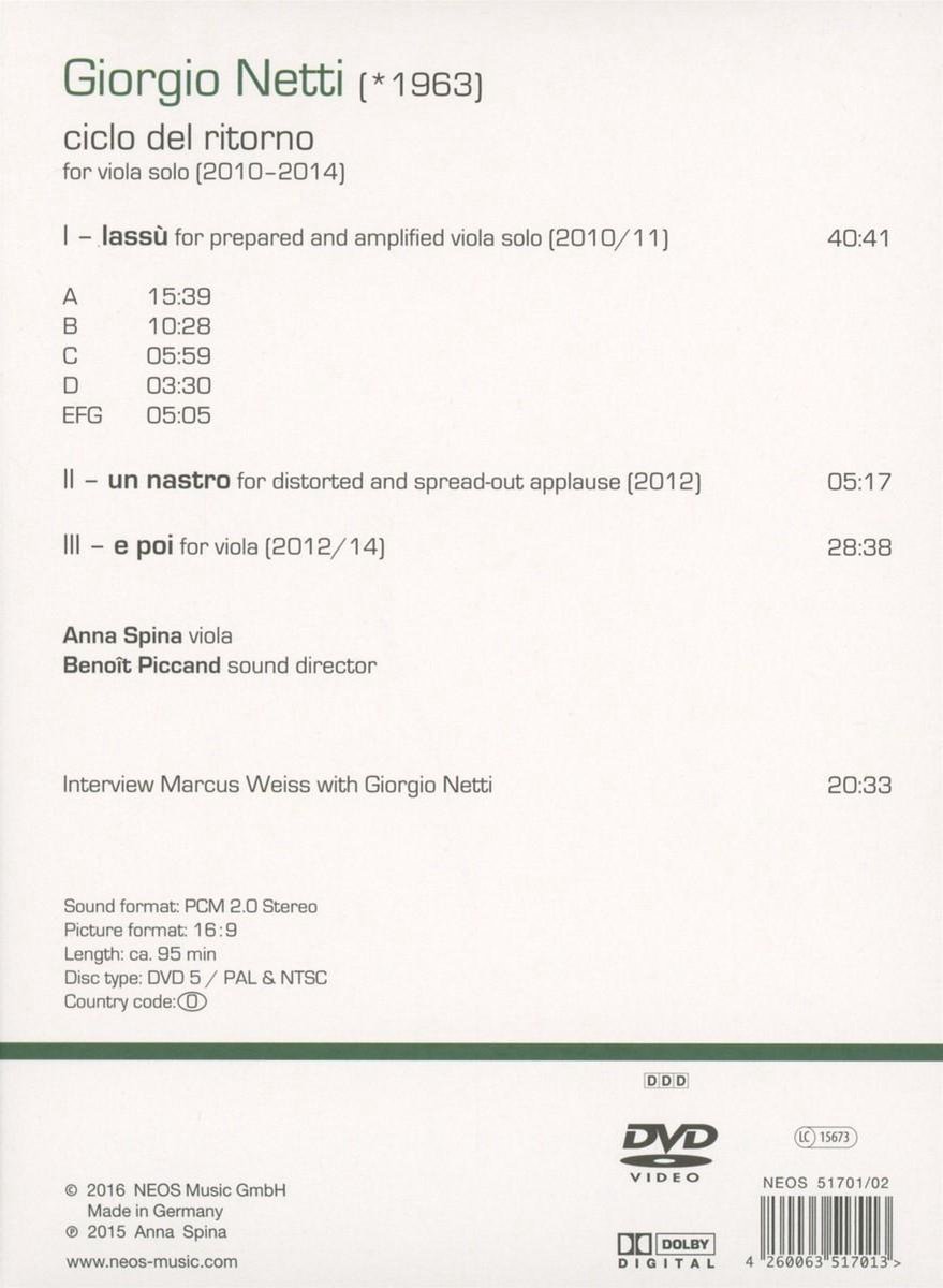 Anna Spina & Benoit Piccand - Ciclo Del Ritorno (2 DVD), Benoît Piccand ...