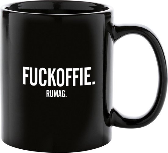 RUMAG. Mok Zwart (FUCKOFFIE.) | bol