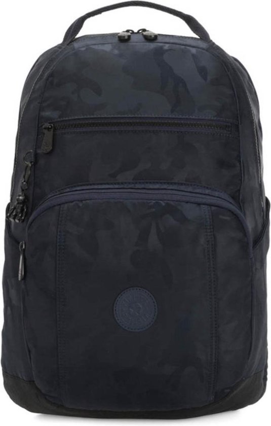 Kipling Rugzak Troy - Satin Camo Blue | bol