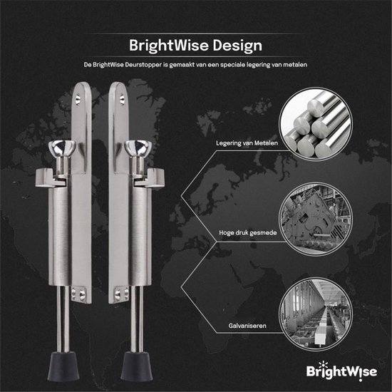 BrightWise® Deurstopper Elegant design Muurvast ontwerp – Deurstoppers ...