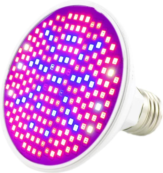 Membeli Groeilamp Kweeklamp - E27 - 30W - Full Spectrum - 196 LED | bol