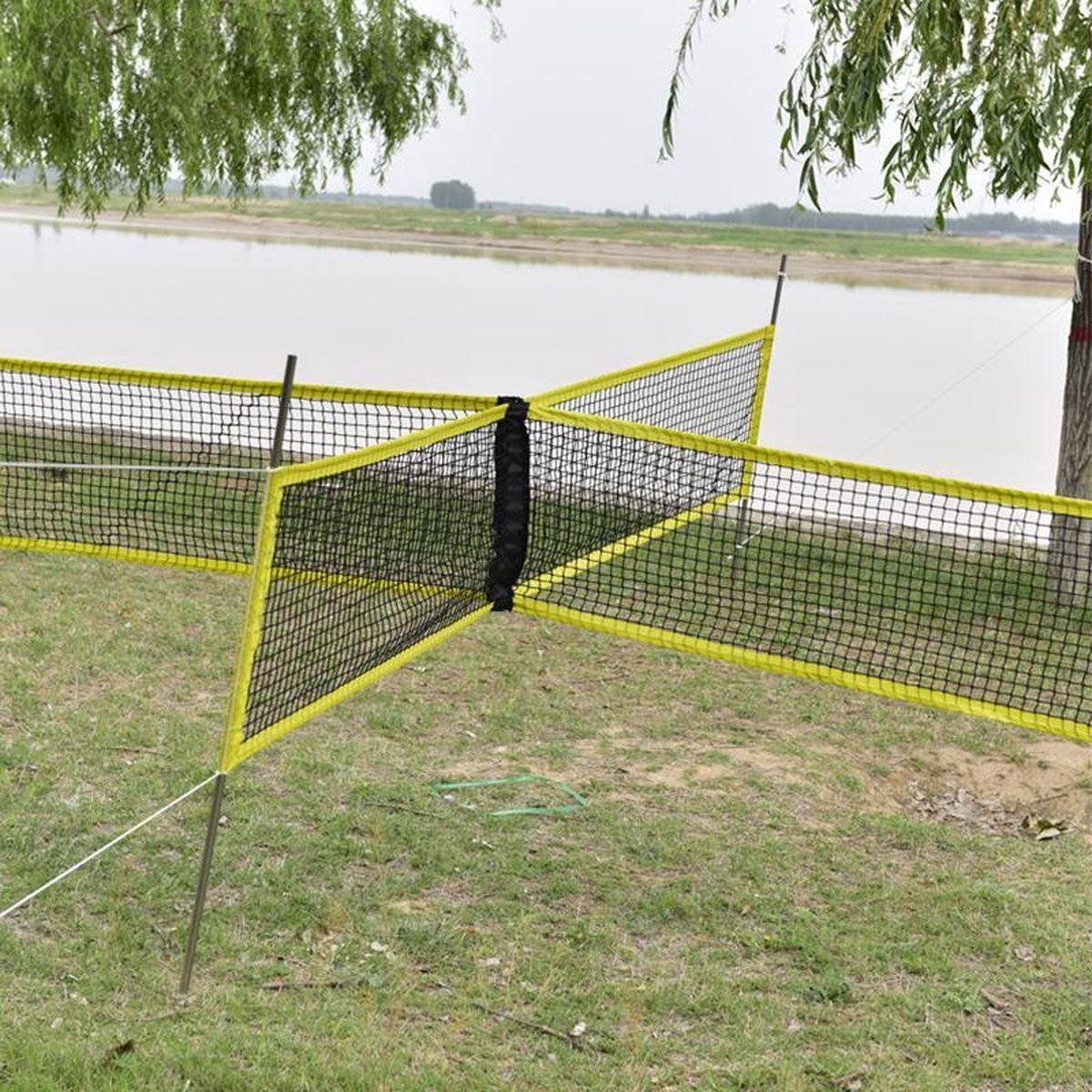 Crossnet - Square volleyball - Cross net - 4 zijdig volleybal net ...