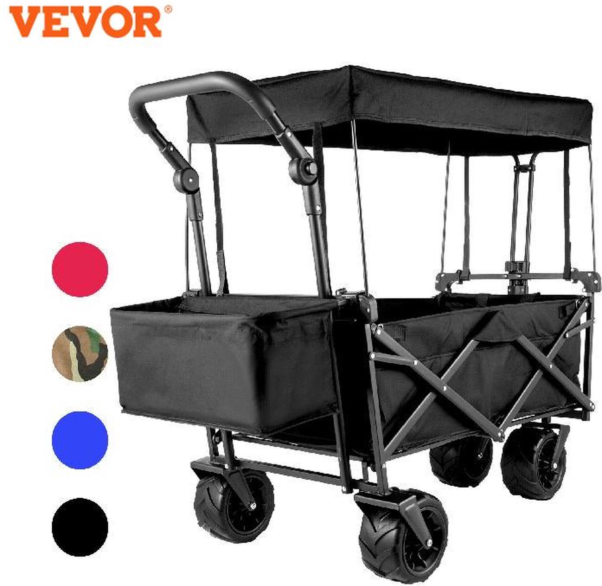 VEVOR® Bolderkar Opvouwbaar - Bolderkar - Bolderwagen - Bolderkar Kinderenvervoer -... | bol