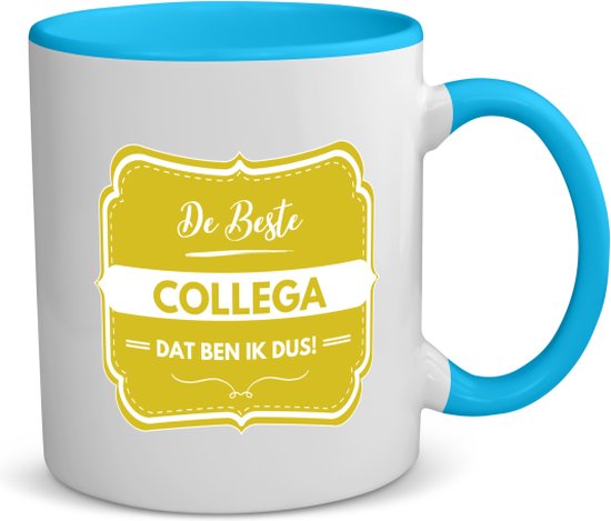 Akyol - de beste collega, dat ben ik dus koffiemok - theemok - blauw ...