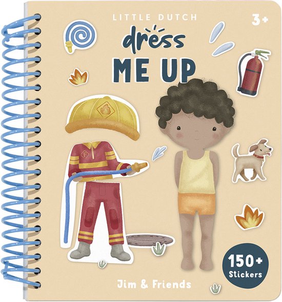 Little Dutch sticker- en aankleedboek Dress me up Jim & Friends ...