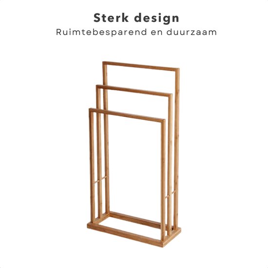 Cheqo® Handdoekhouder - Handdoekrek - Handdoek Houder - Handdoeken Rek ...