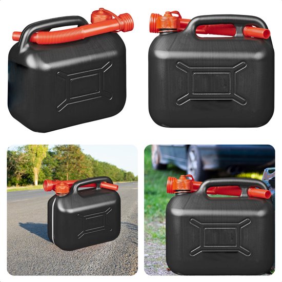 Cheqo® Jerrycan - Benzinetank - 5L - Met Opschroefbare Schenktuit ...