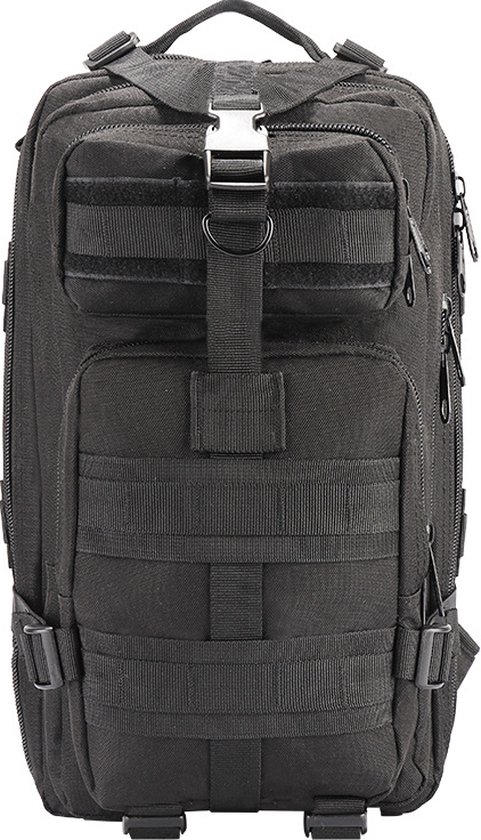 Backpack, compacte trekking rugzak, zwart | bol