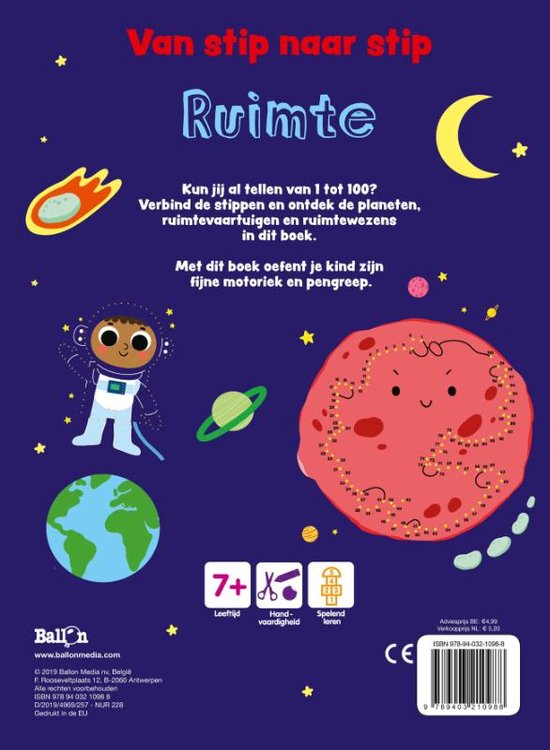 Van stip naar stip 1 - Van stip naar stip tot 100 - De ruimte, Van stip ...