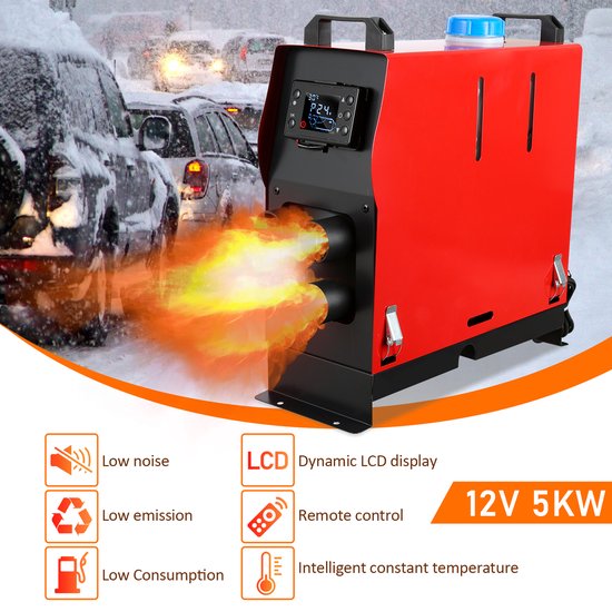 12V Standkachel Diesel 5KW camper verwarming luchtverwarmer Diesel Air ...