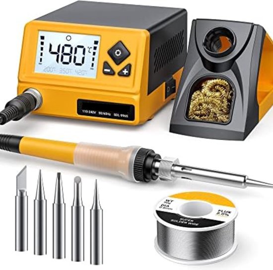 Gratyfied - Soldeerbout - Soldeerstation - Soldeerset - Geel | bol