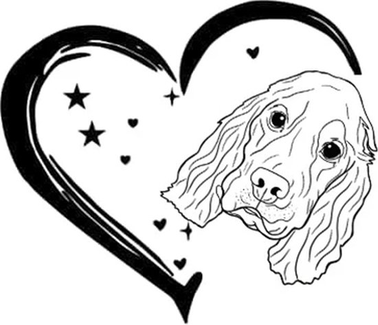 Sticker - Eigen hond ras - Auto sticker - Wit - 15x15cm. | bol