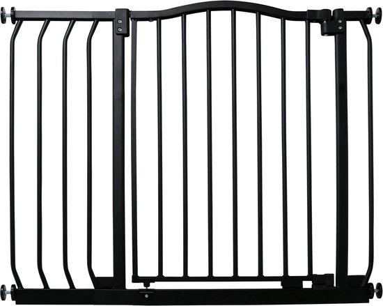 Bettacare Hondenhekje met Gebogen Bovenkant, 98cm - 107cm, Mat Zwart, Traphekje Zonder... | bol.com