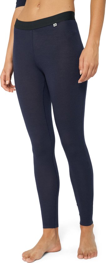 DANISH ENDURANCE Thermo Legging - Dames - Merino Wol - Thermobroek - Donkerblauw Navy - L | bol