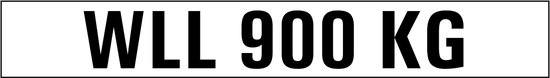 WLL 900 kg sticker 1000 x 140 mm | bol