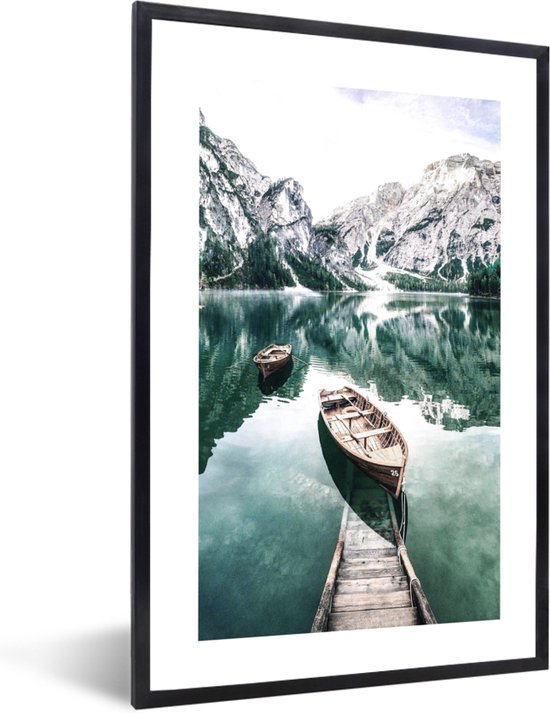 FrameYourWall® - Fotolijst met poster 20x30 - Natuur - Bergen - Sneeuw ...