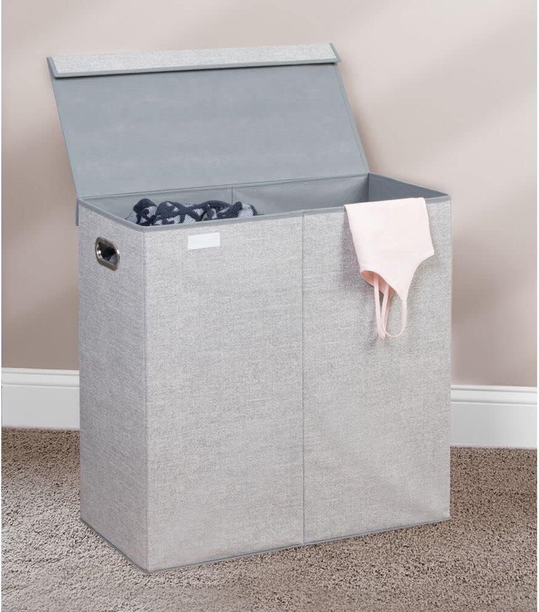 Wasmand van ademend polypropyleen met 2 vakken Design wasmand voor ...