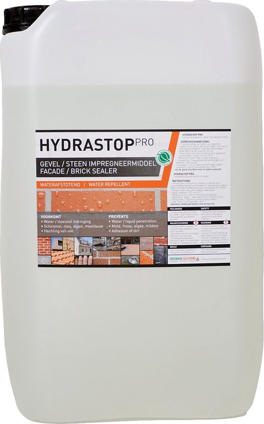 Gevel impregneren met Hydrastop Pro 25L(150m2) Muur impregneren - Nano ...