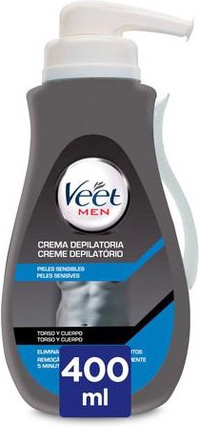 Body Hair Removal Cream Veet Men Sensitive skin (400 ml) | bol