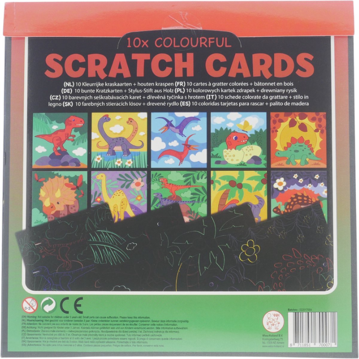 10 Kleurrijke kraskaarten met kraspen | bol.com