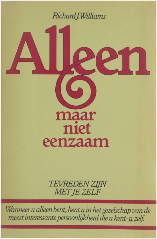 Alleen maar niet eenzaam, Williams Richard J alleenstaanden ...