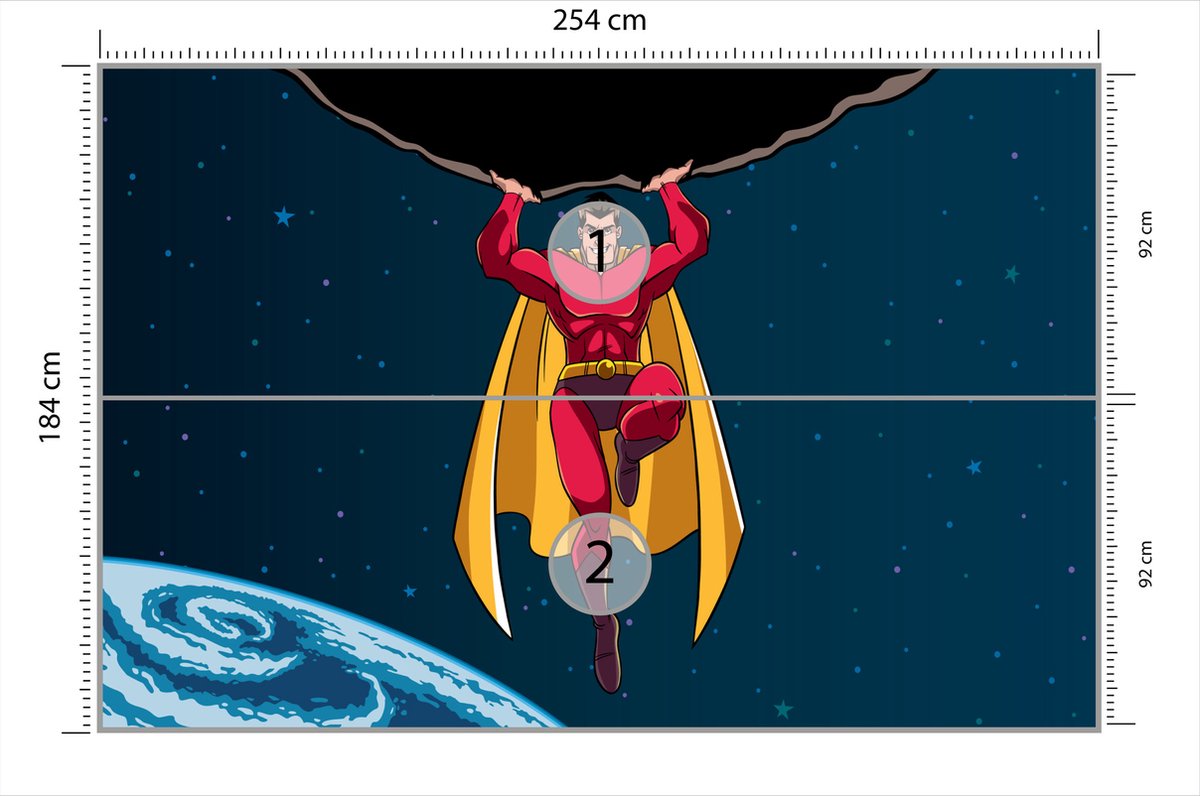 Fotobehang Superheld In De Ruimte | bol