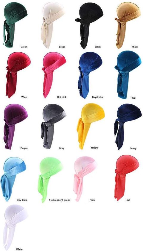 Durag - Velvet - Waves - Velvet Durag - Premium - Silky - Haardeksel ...