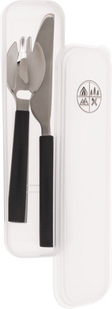 Camping Bestekset - Set mes & lepel/vork - Camping gadgets - Camping ...