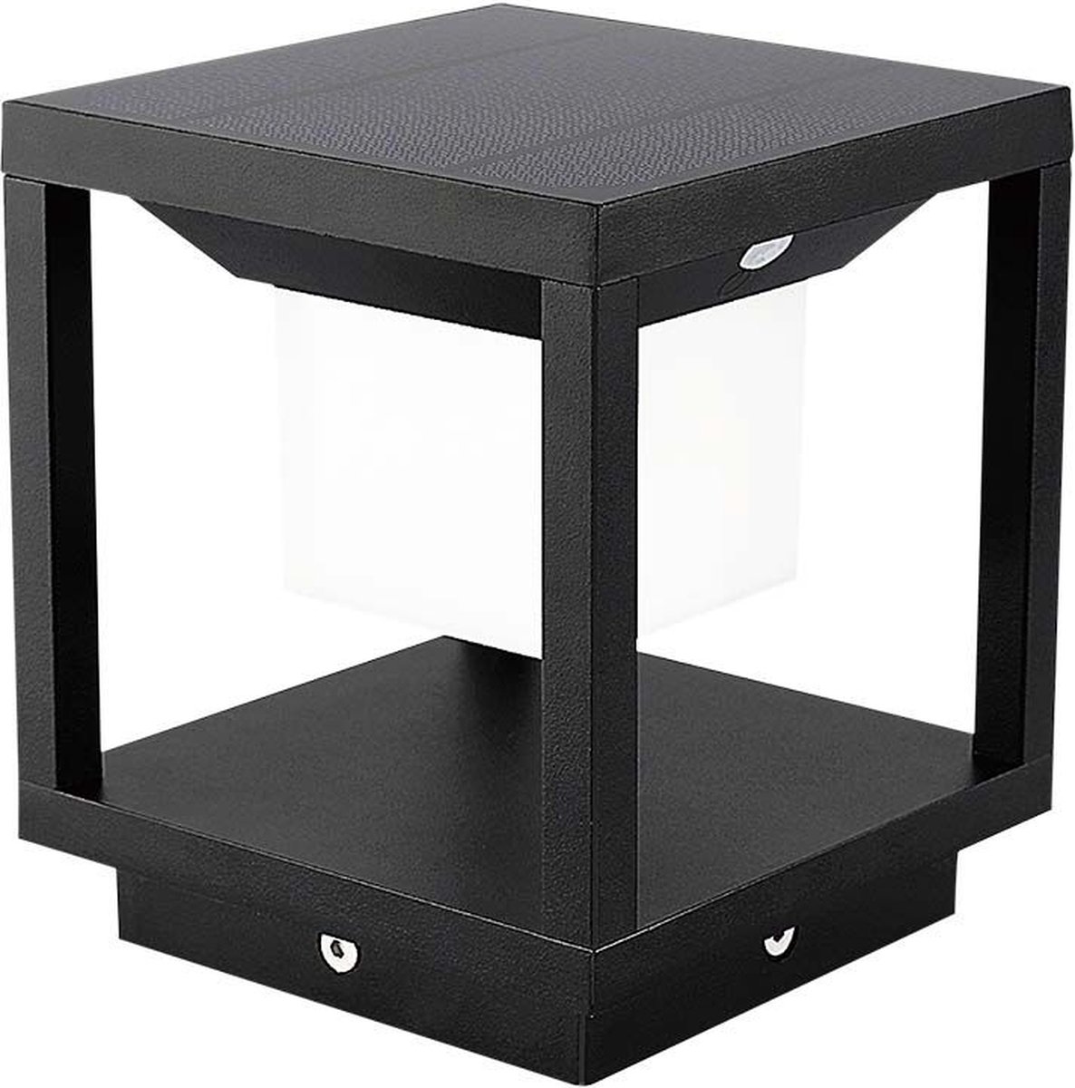 V-tac VT-11022 Led solar tuinpaal - sokkel - zwart - 3000K | bol.