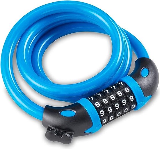 Fietsslot met 5-cijferige code, 1,2 m, cijferslot voor fiets ...