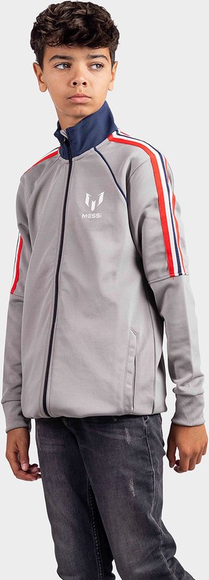 Vingino x Messi Trelew Vest Kids Grijs - Maat: 128 | bol