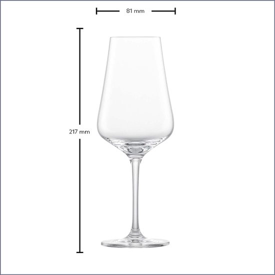 Witte wijnglas Fine (set van 6), stijlvolle wijnglazen voor witte wijn ...