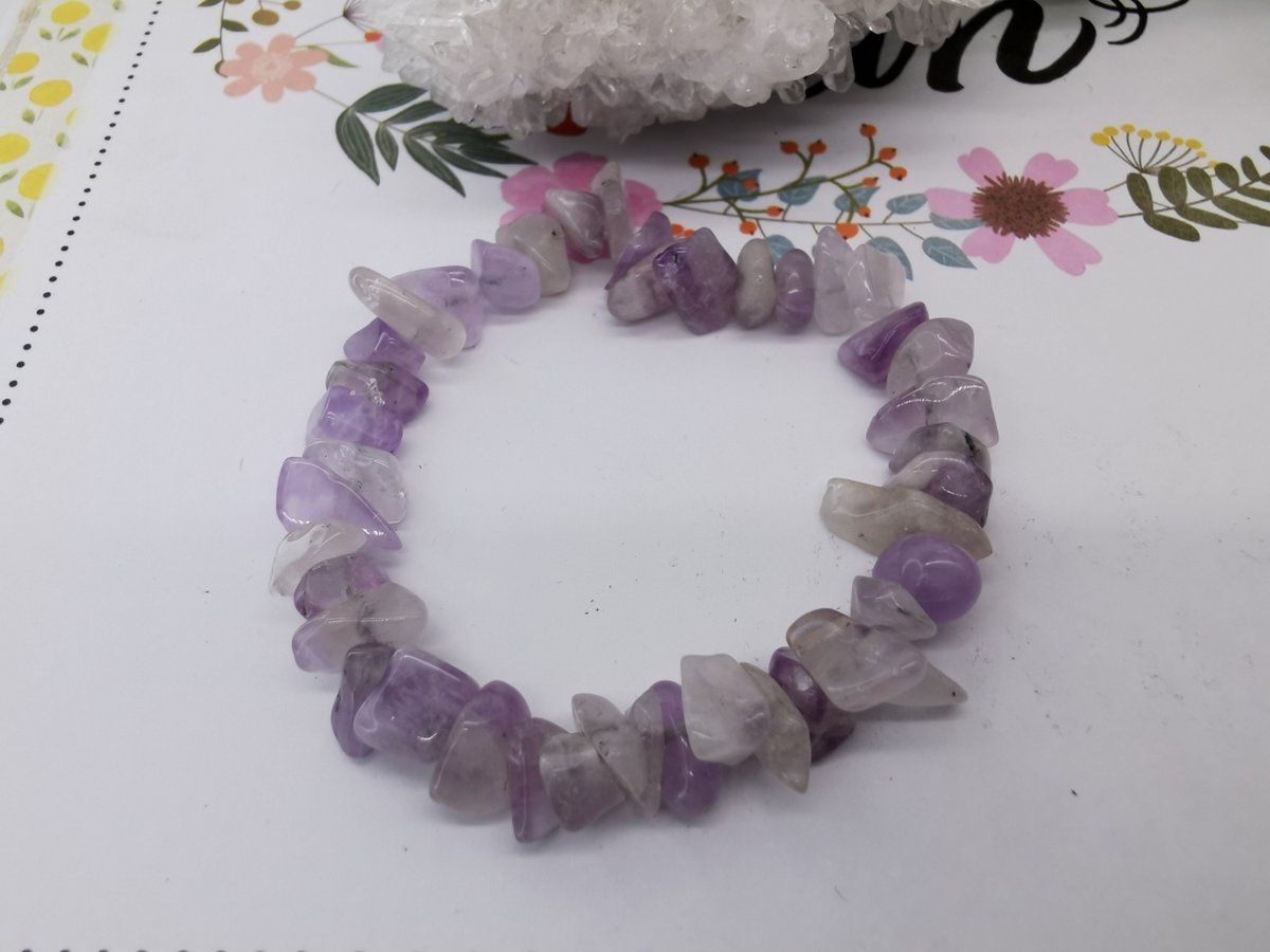 Edelsteen – Armband – Ametrien - (kruising van Amethist en Citrien ...