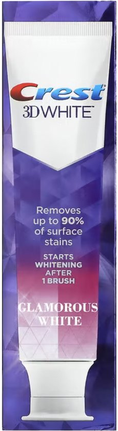 Crest - 3D White - Toothpaste - Glamorous White - 107 g | bol
