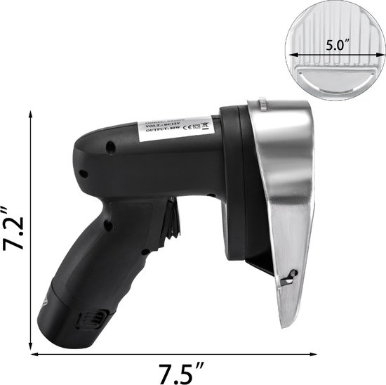 Arvona Kebab Mes - Doner Mes Elektrisch - Kebab Snijder 0-8mm - 80W ...